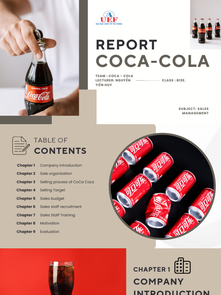 Report Coca - Cola | PDF | The Coca Cola Company | Marketing