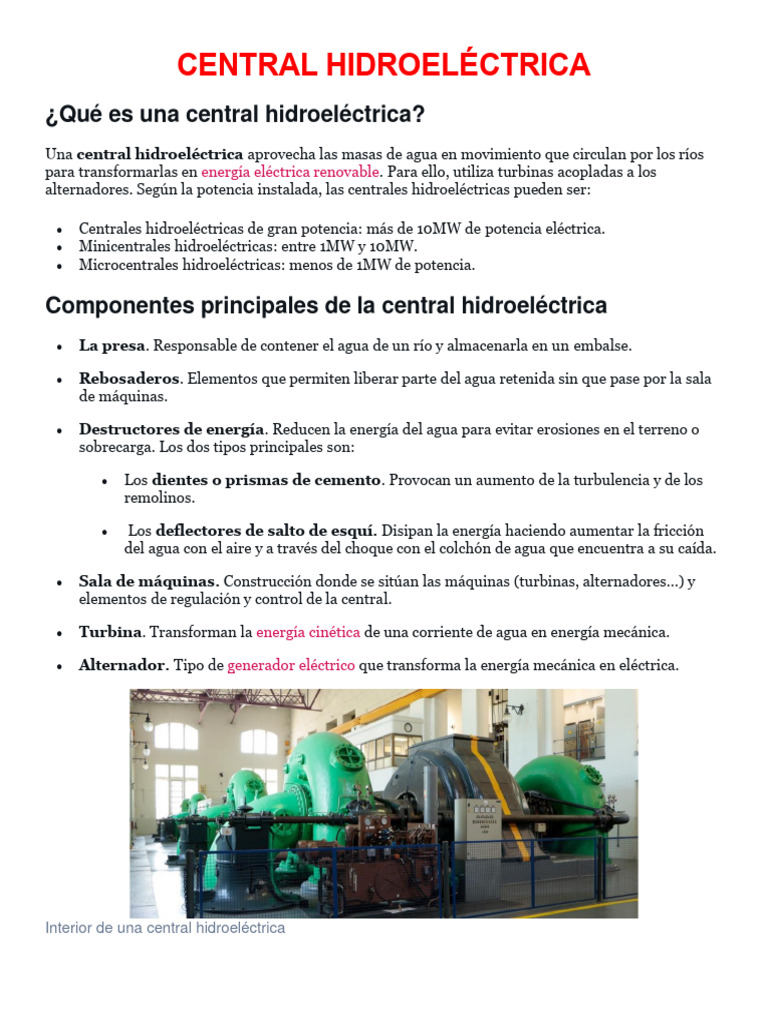 Centrales Hidroeléctricas CEE 400 | PDF