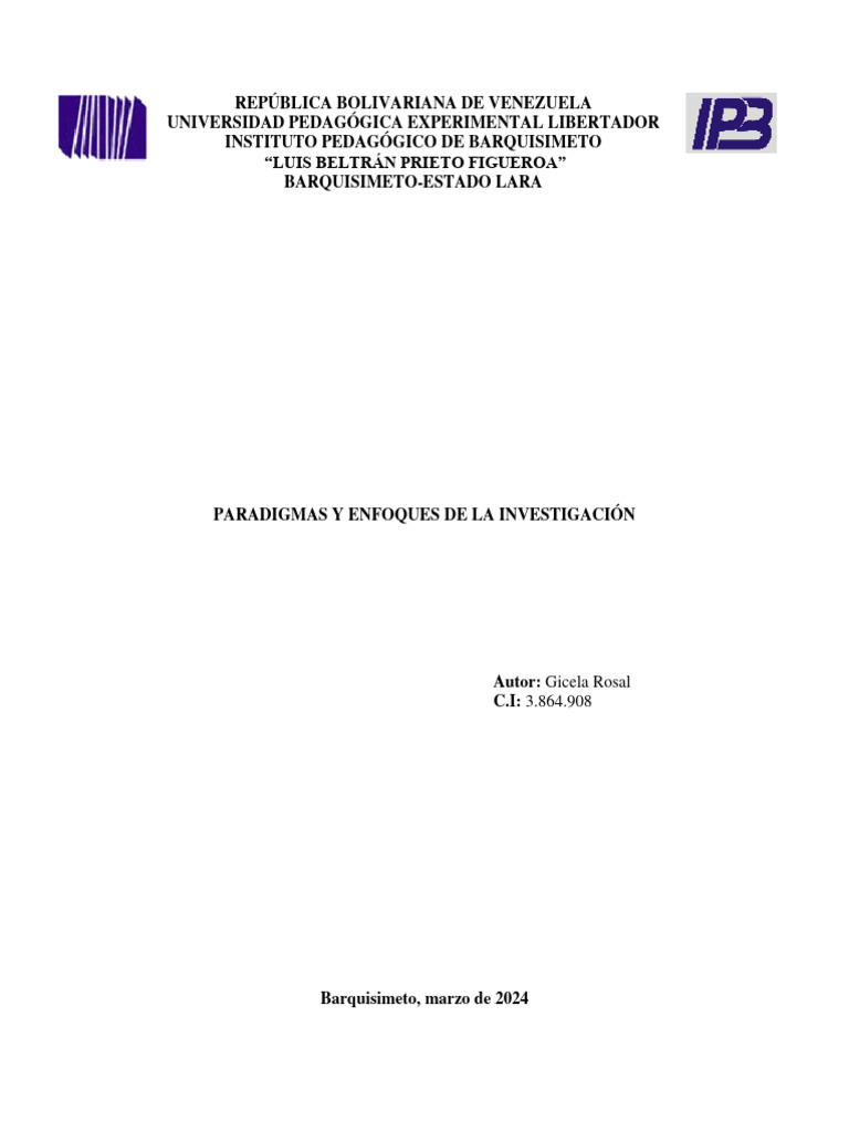 Paradigmas y Enfoques de La Investigación | PDF | Conocimiento | Realidad