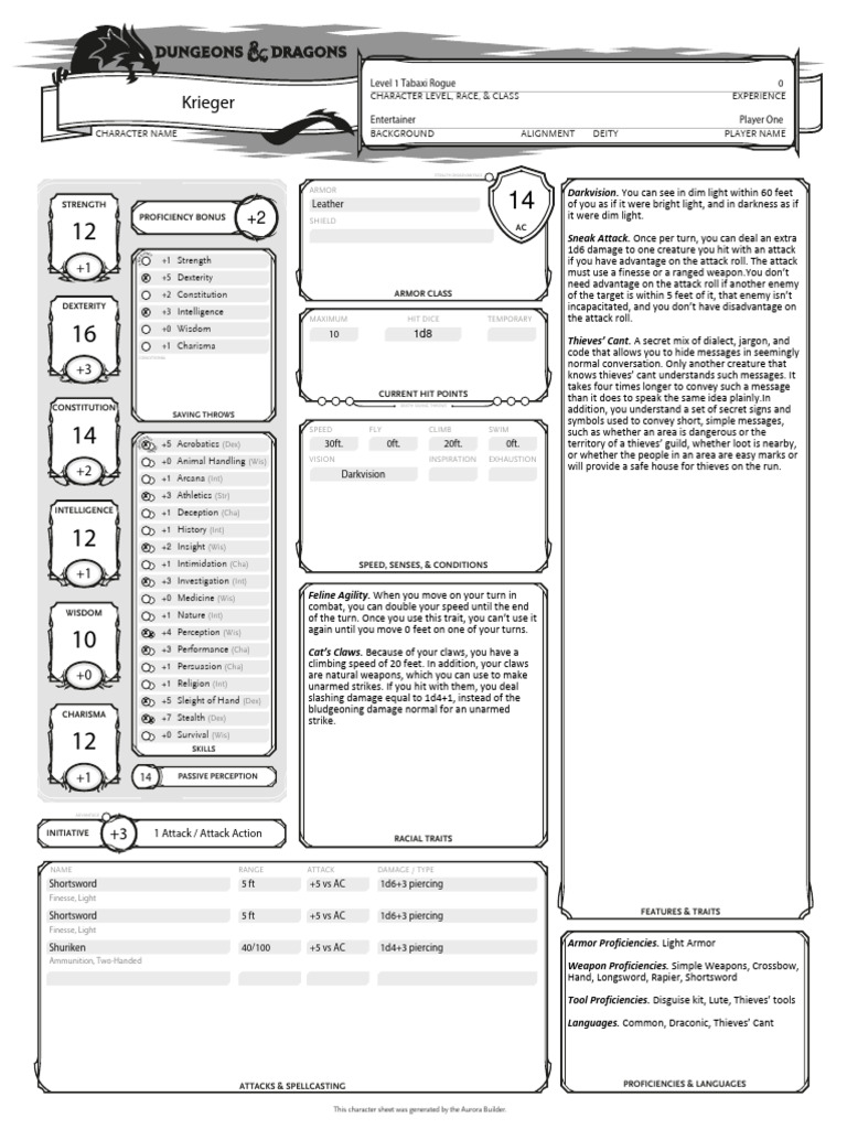 Krieger | PDF | Role Playing Games
