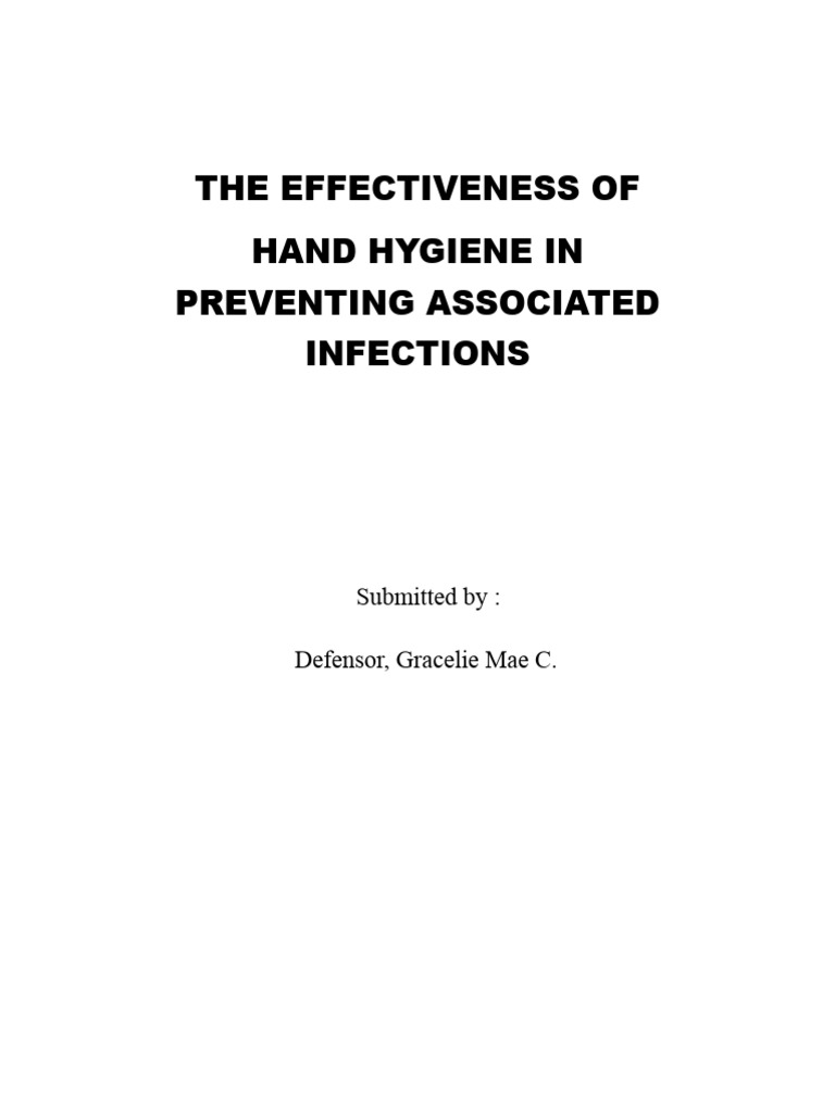 Handhygiene GR3 | PDF | Hand Washing | Hospital Acquired Infection