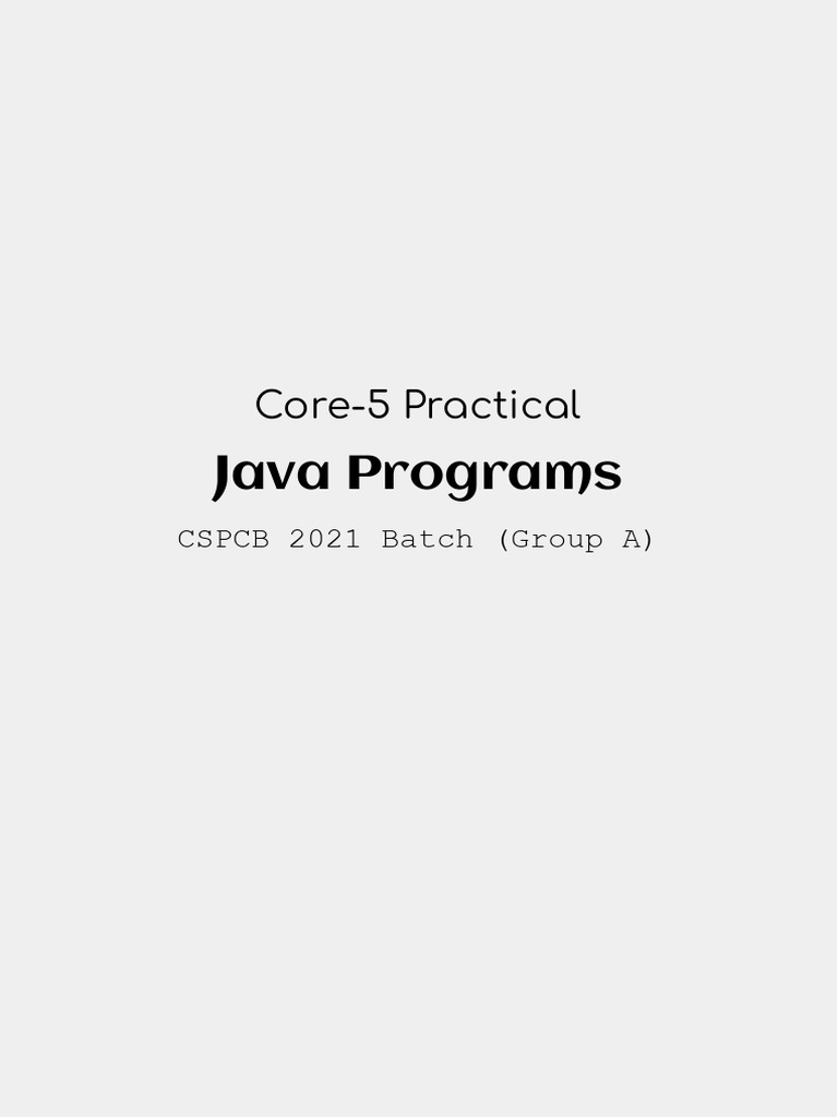Java Programs | PDF | Integer (Computer Science) | Numbers Java Programs | PDF | Integer (Computer Science) | Numbers