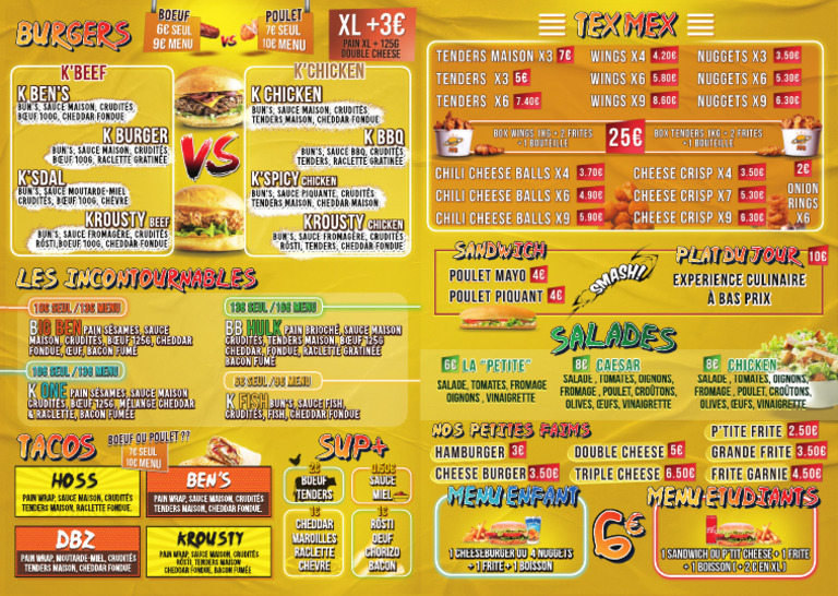 Menu Kfb a5 Interieur | PDF