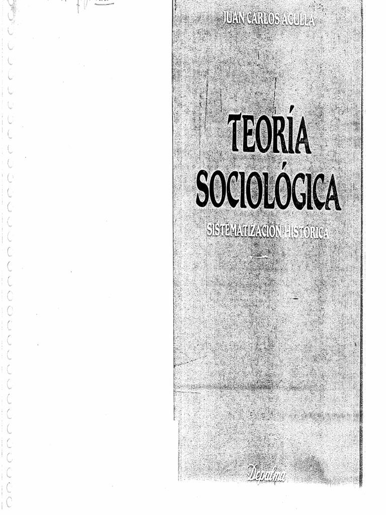 Agulla Teoria Sociologica 1 1 | PDF