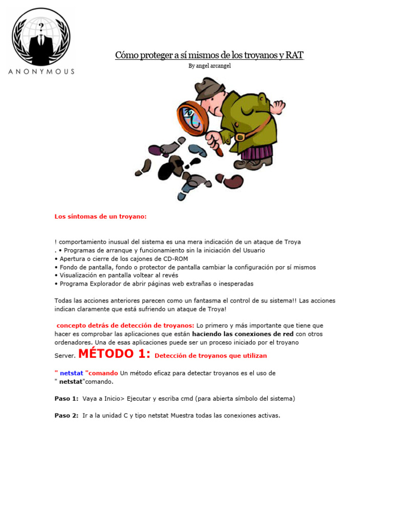 Cómo Proteger A Sí Mismos de Los Troyanos y RAT | PDF | Software ...