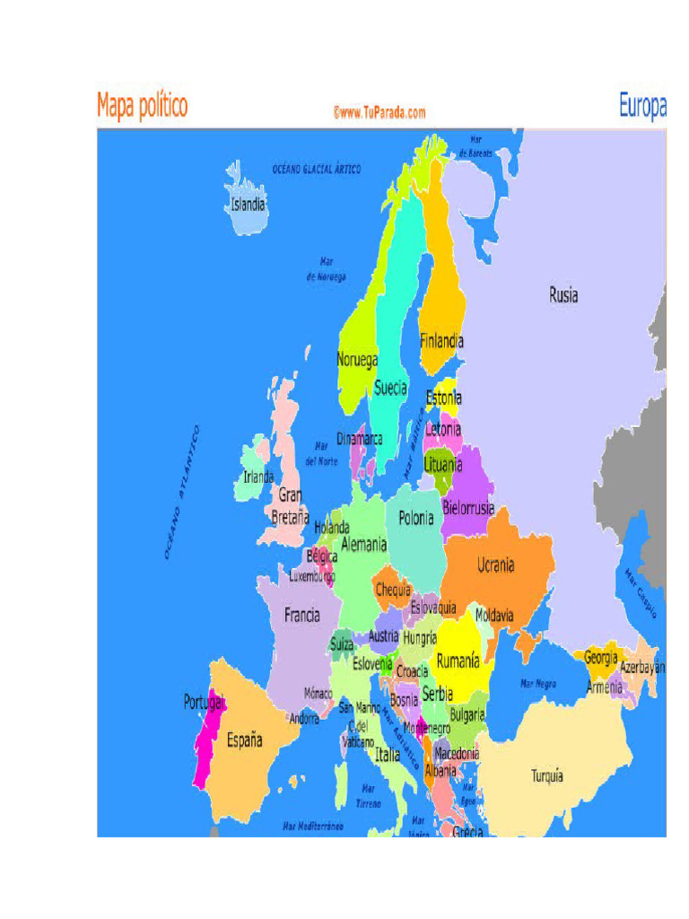 Mapa Politico De Europa Pdf