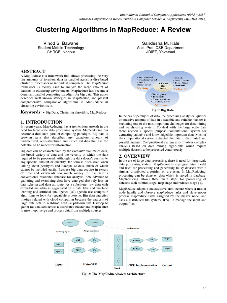 Medha 8059 | PDF | Cluster Analysis | Map Reduce