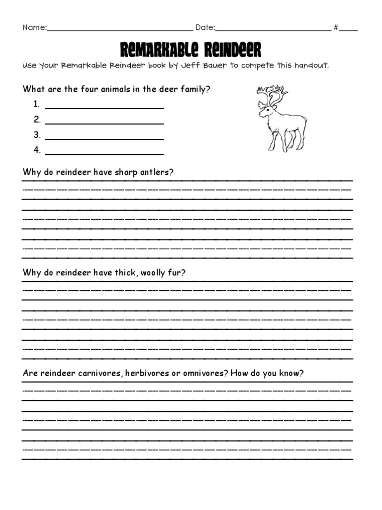 Remarkable Reindeer | PDF | Science & Mathematics