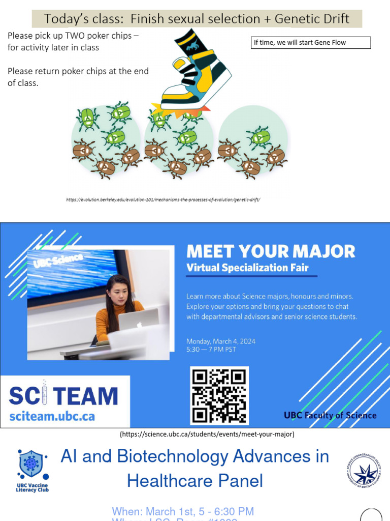 Sexual Selection and Genetic Drift Overview | PDF | Zygosity | Allele