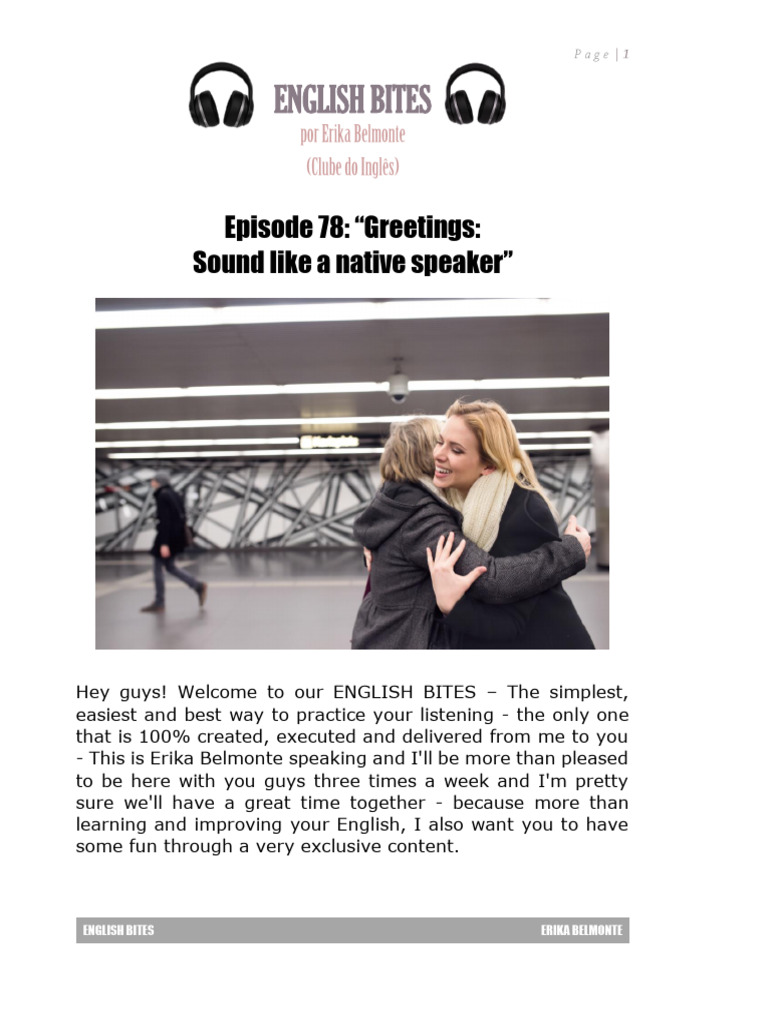 English Bites - Episode 78 | PDF | English Language | Linguistics