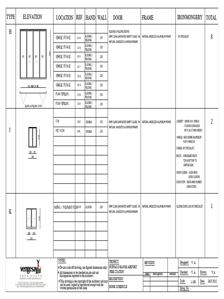 A3 Door Sched 2 | PDF