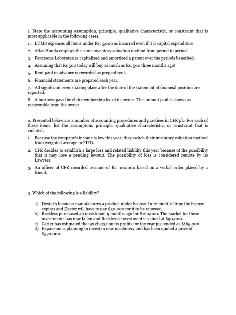 Accounting Concepts-Ch 2S | PDF