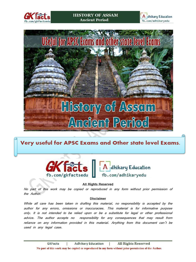Ancient Assam History | PDF | Social Science