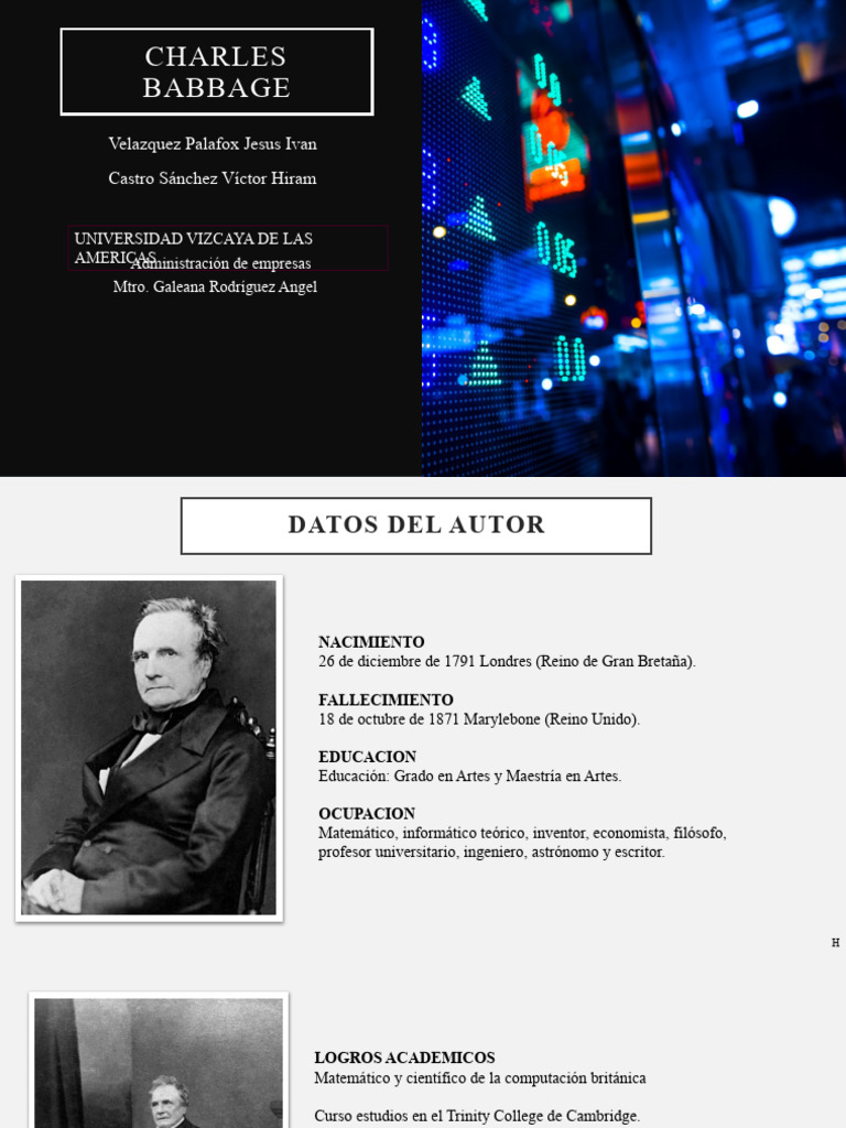 Aportaciones de Charles Babbage a la administración | PDF | Science ...