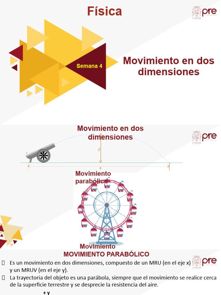 Movimiento en Dos Dimensiones: Física | PDF | Velocidad | Cantidades ...