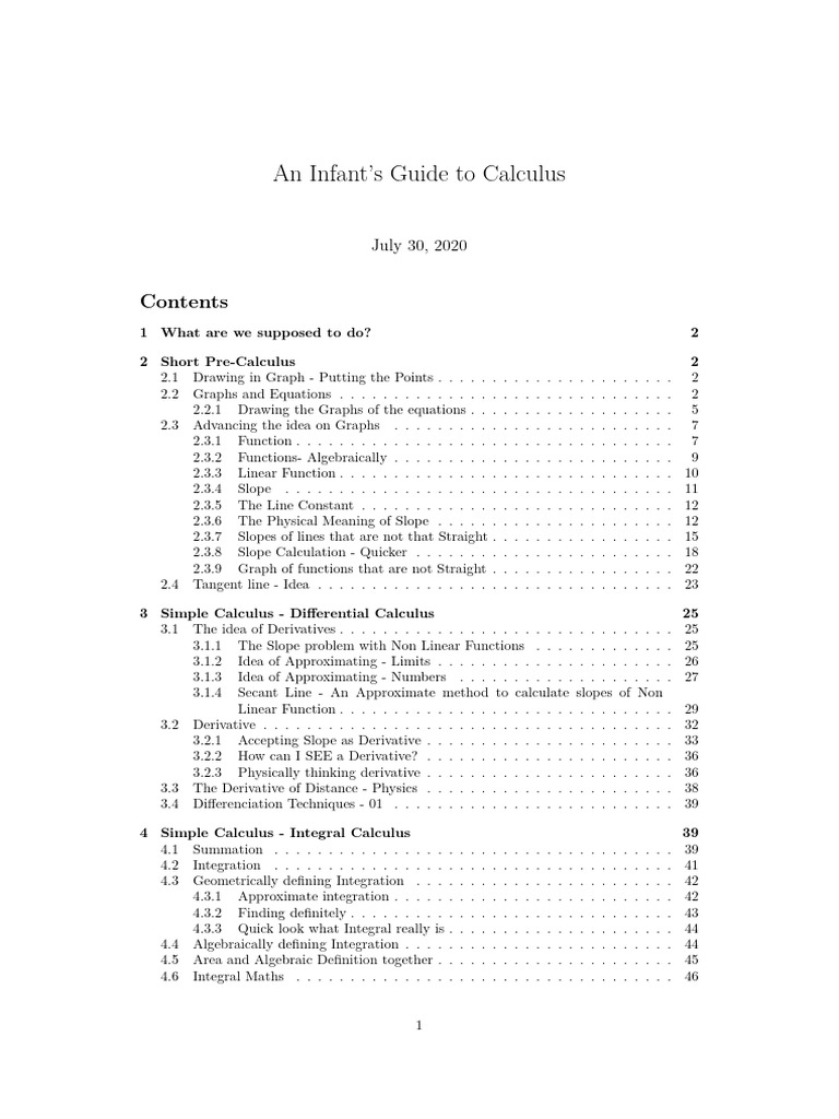 Infants Calculus | PDF | Calculus | Function (Mathematics)