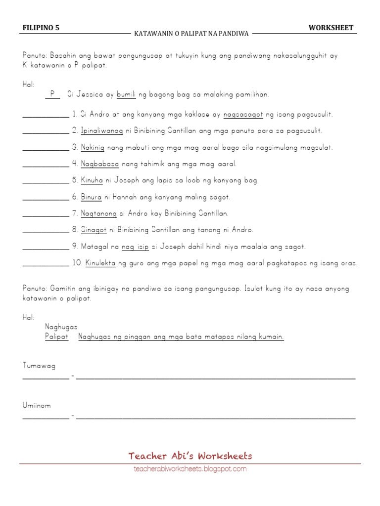 Fil 5 - Palipat o Katawanin 1 | PDF