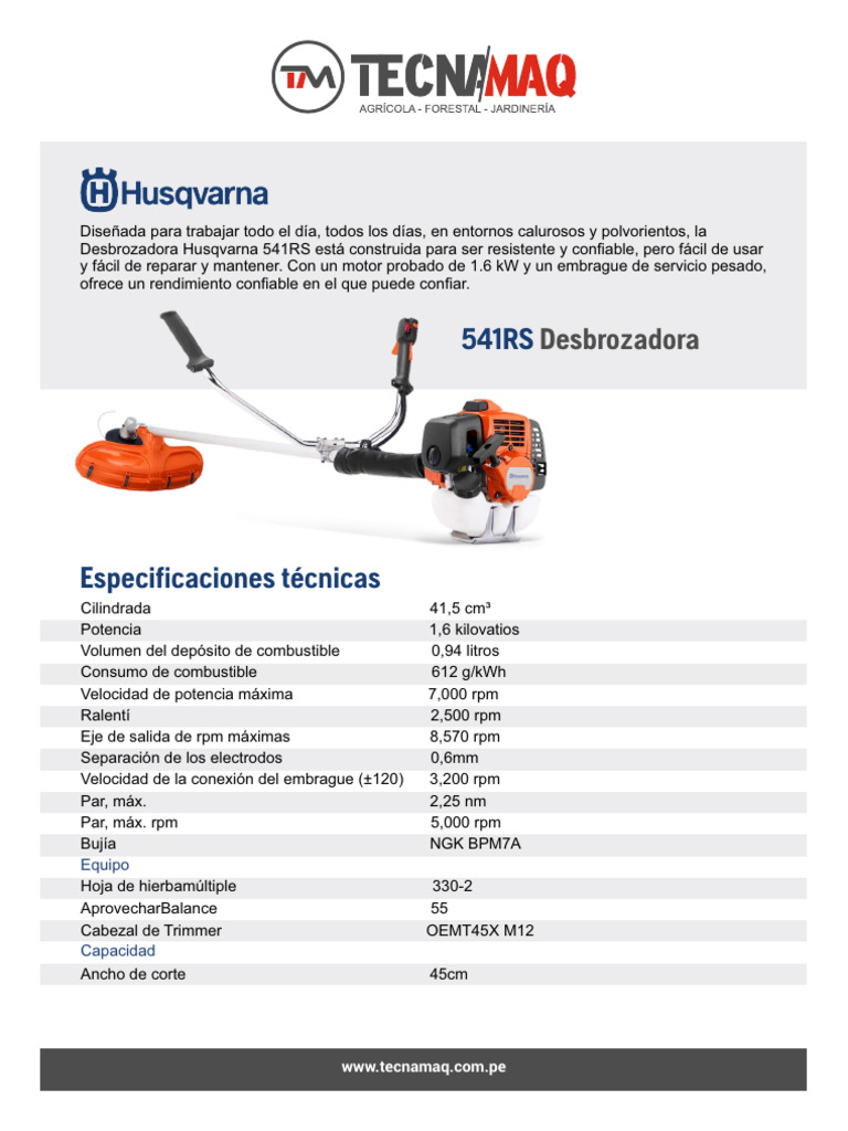 Husqvarna 541rs | PDF