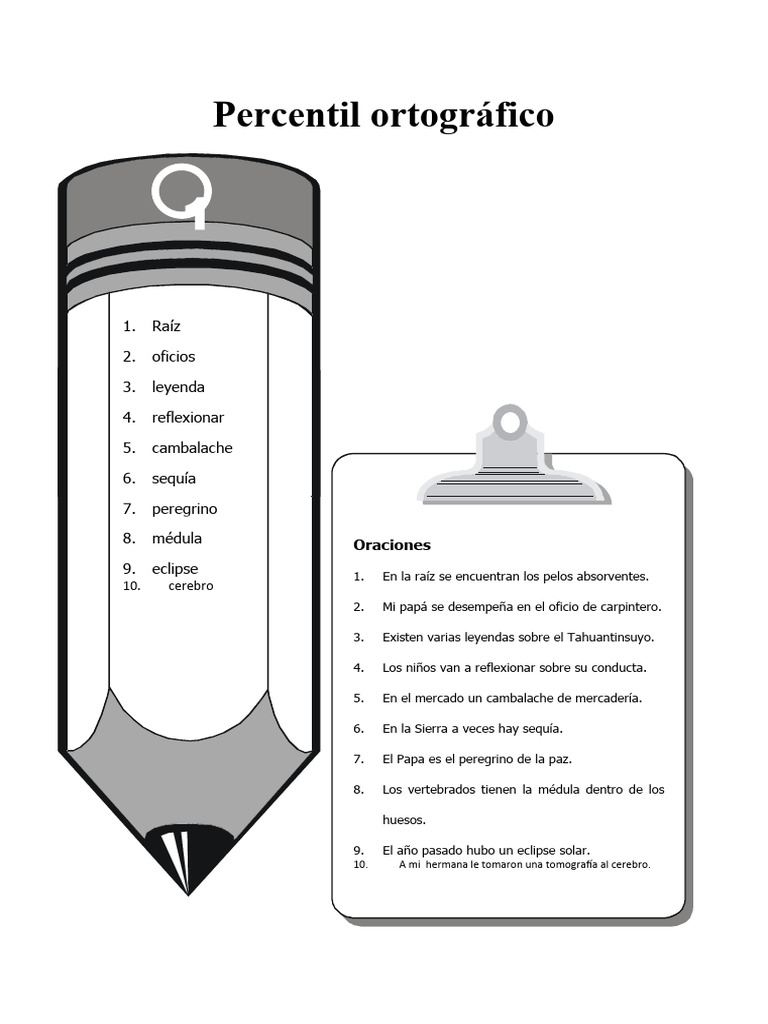 Percentil Ortográfico | PDF