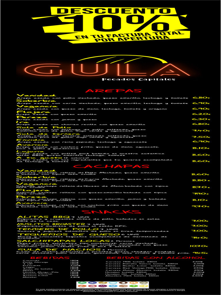 GULA CARTA | PDF | Alimentos preparados | Preparación de comida y bebida