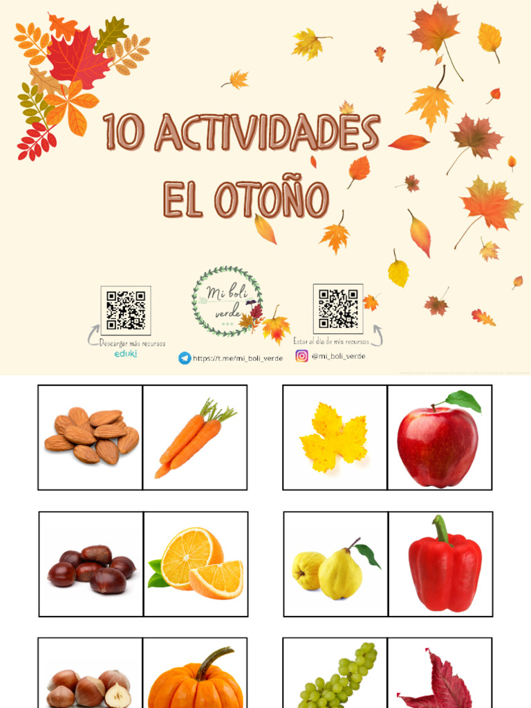 Actividades de Otoño para Niños de 3 Años | PDF