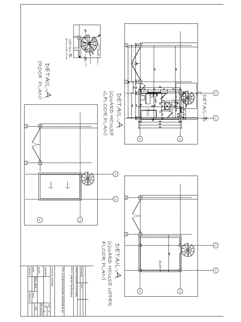 Fence and Guard House Drawing | PDF