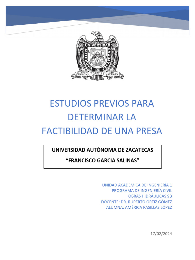 00 - 9B Tarea #2 Pasillas López EJ2024 | PDF | Represa | Roca (geología)