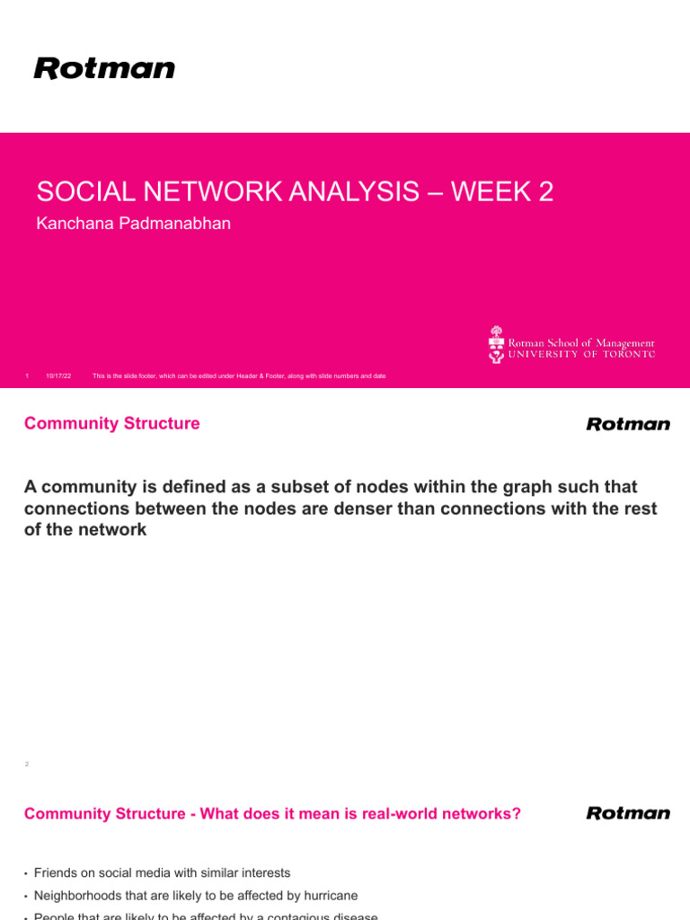 Week 2 Social Network Analysis Pdf Networks Combinatorics