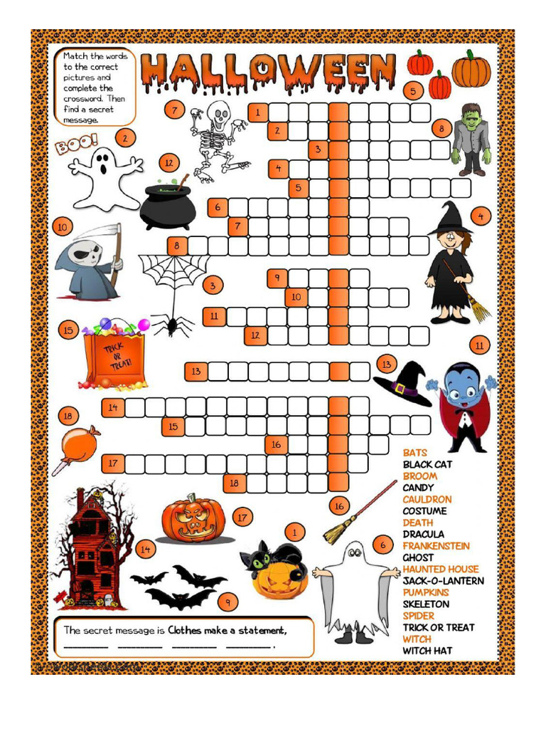 Halloween crosswords | PDF
