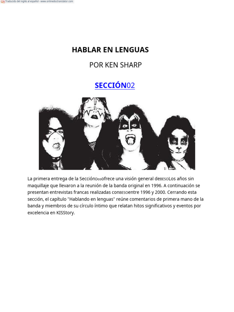 Kiss Behind The Mask - Official Authorized Biography - David Leaf Ken Sharp (126-130) .En - Es | PDF