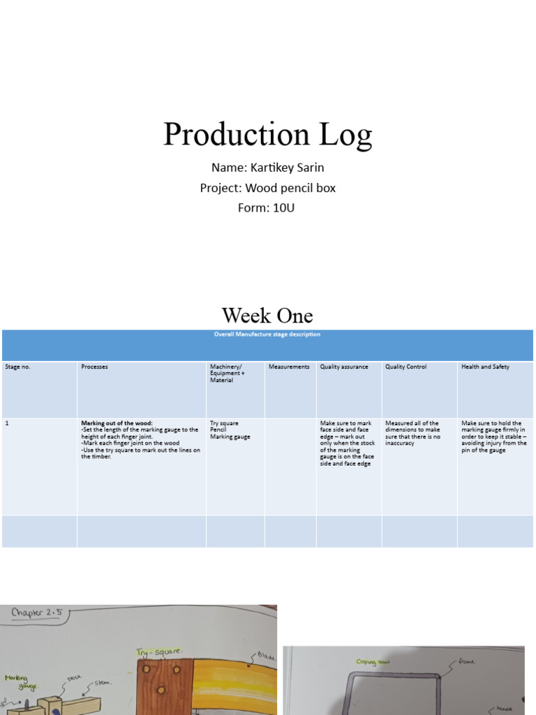 Wood Pencil Box Production Log | PDF | Lumber | Adhesive
