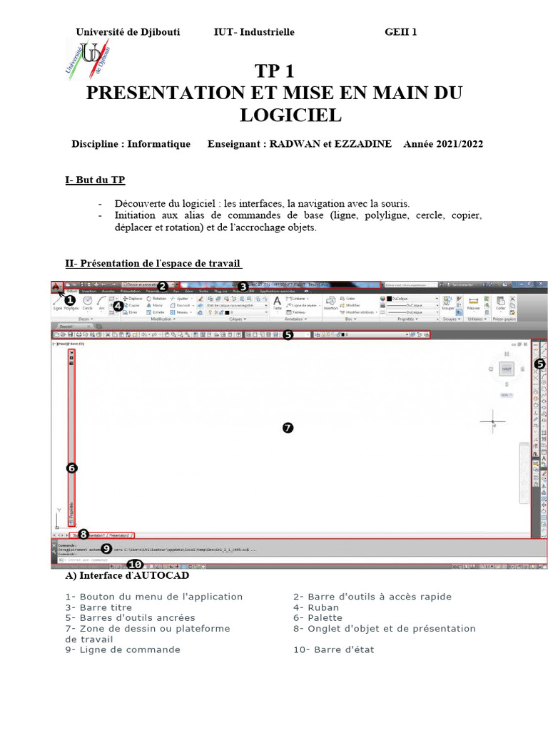 TP 1 Autocad | PDF