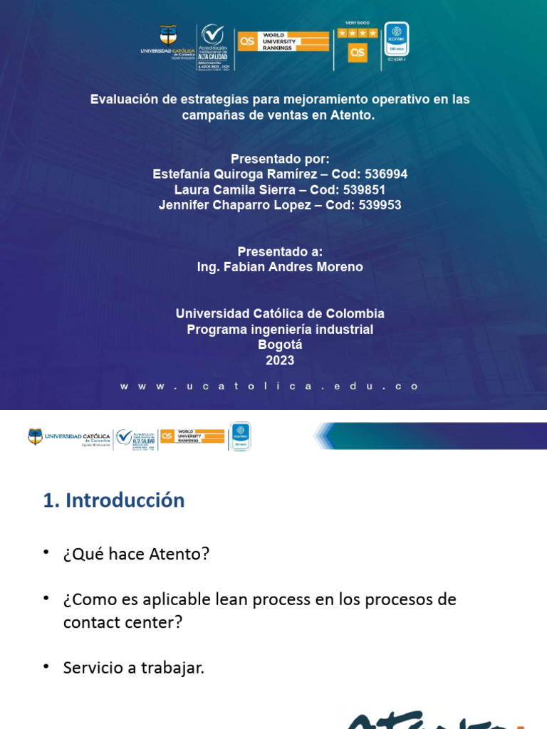 PROYECTO LEAN | PDF | Lean Manufacturing | Centro de llamadas