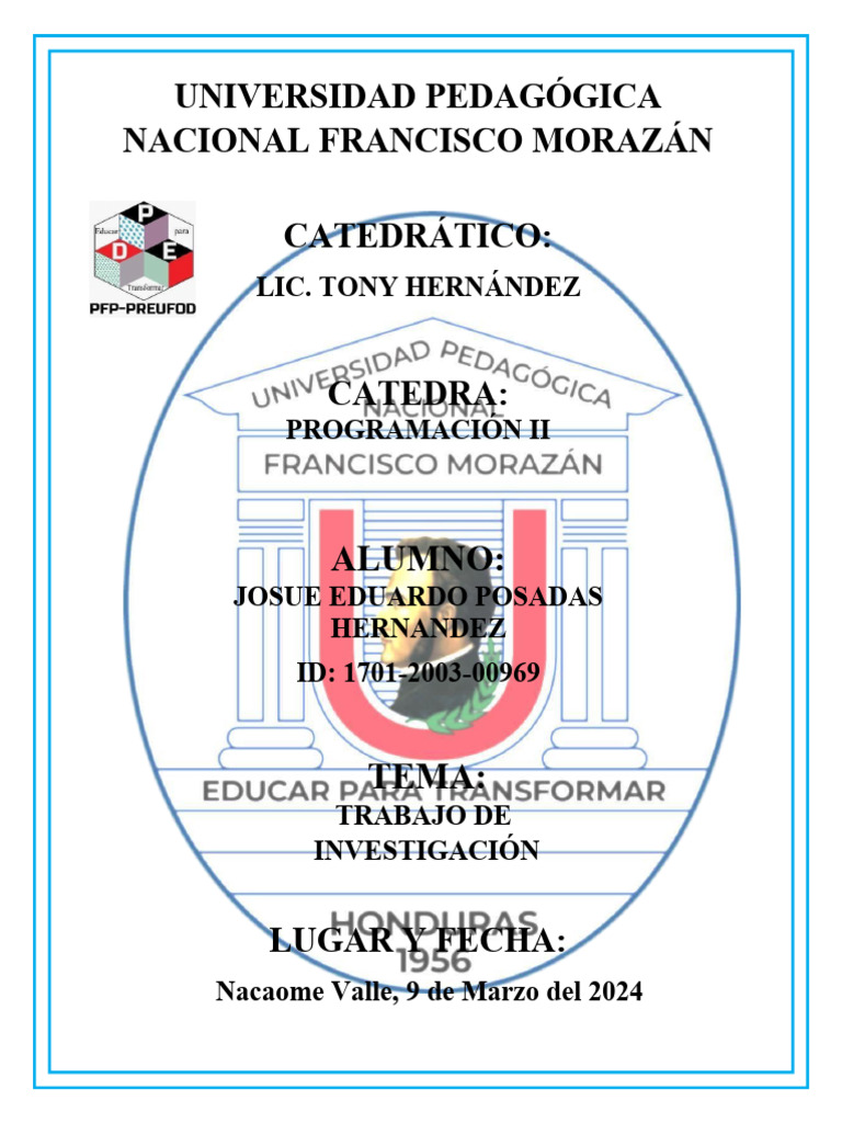 investigacion de programacion II | PDF | Objeto (informática) | Método (programación de computadora)
