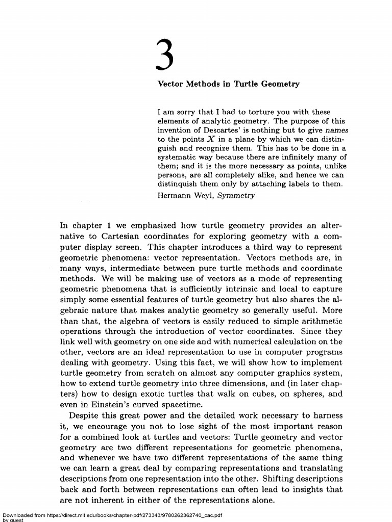 Turtle Geometry The Computer As A Medium For Explo | PDF | Vector Space | Geometry