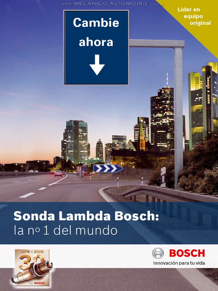 Sondas Lambda Bosch: Eficiencia y Calidad | PDF | Gasolina | Química