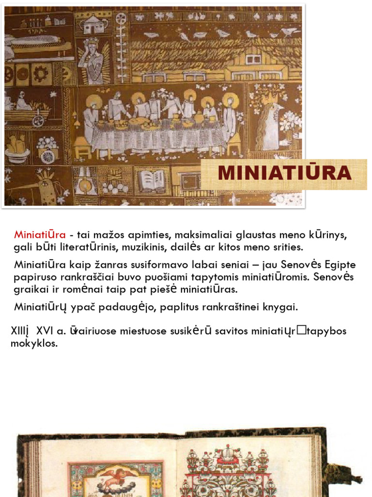Miniatiura. Kaledu Atvirukas | PDF