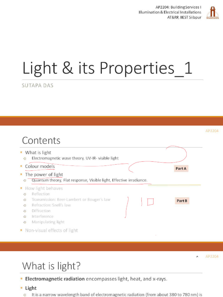 Light Properties 1 | PDF