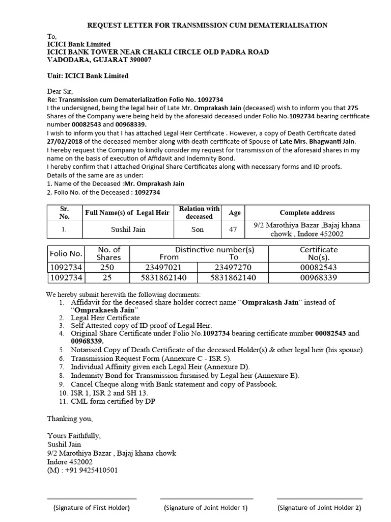 request letter | PDF | Common Law | Legal Documents