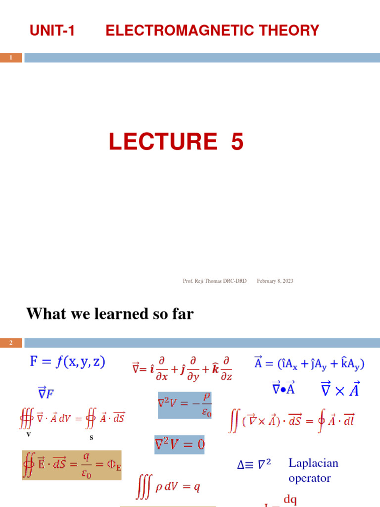 PHY110-Unit1-Lecture 5 - 22648 - RT | PDF | Electromagnetic Radiation | Radiation