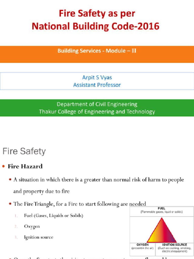 Fire Safety As Per National Building Code2016 Pdf