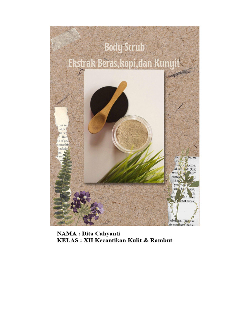 Proposal Produk Body Scrub | PDF