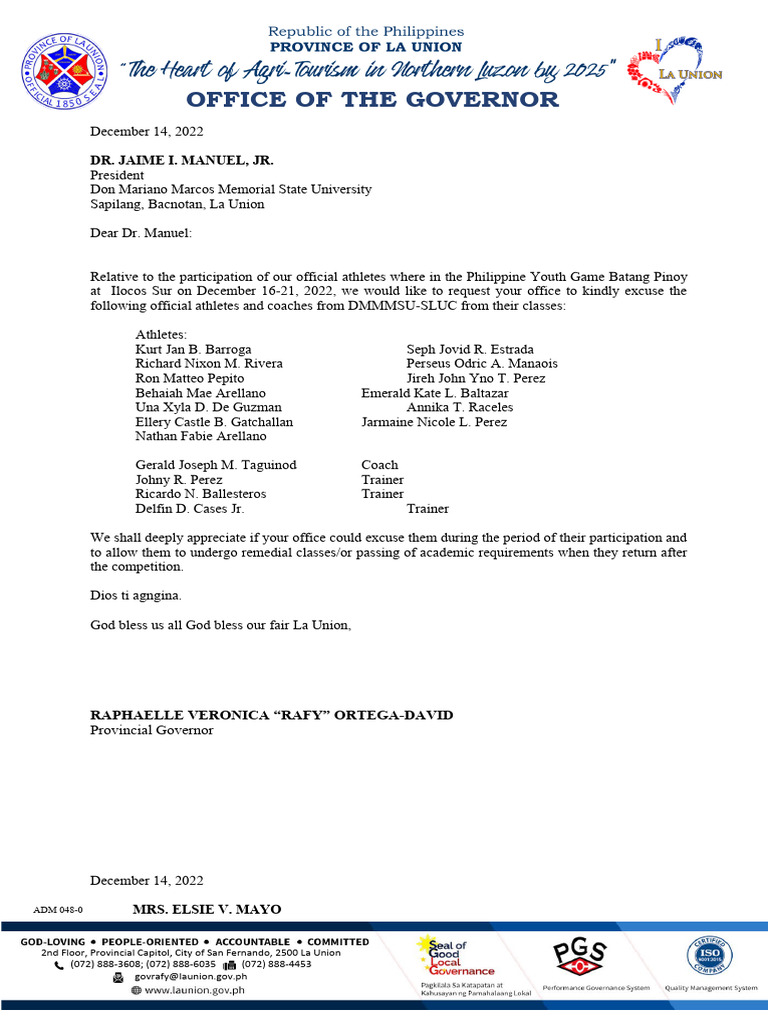 Congratulation Letter | PDF | Philippines