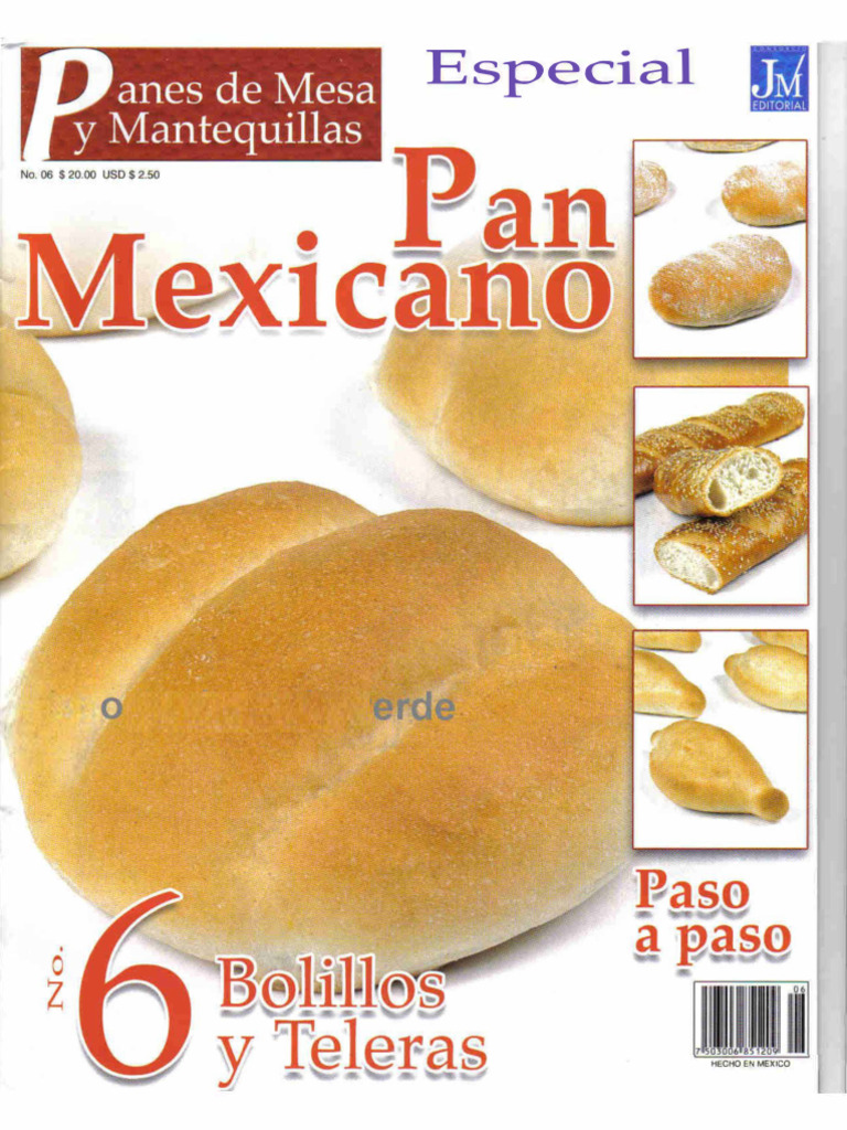 Panes de Mesa y Mantequilla #06 - Especial Pan Mexicano - JM Editorial ...