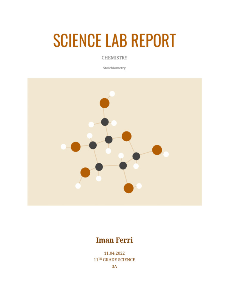 Chemistry LAB REPORT | PDF | Titration | Chemistry