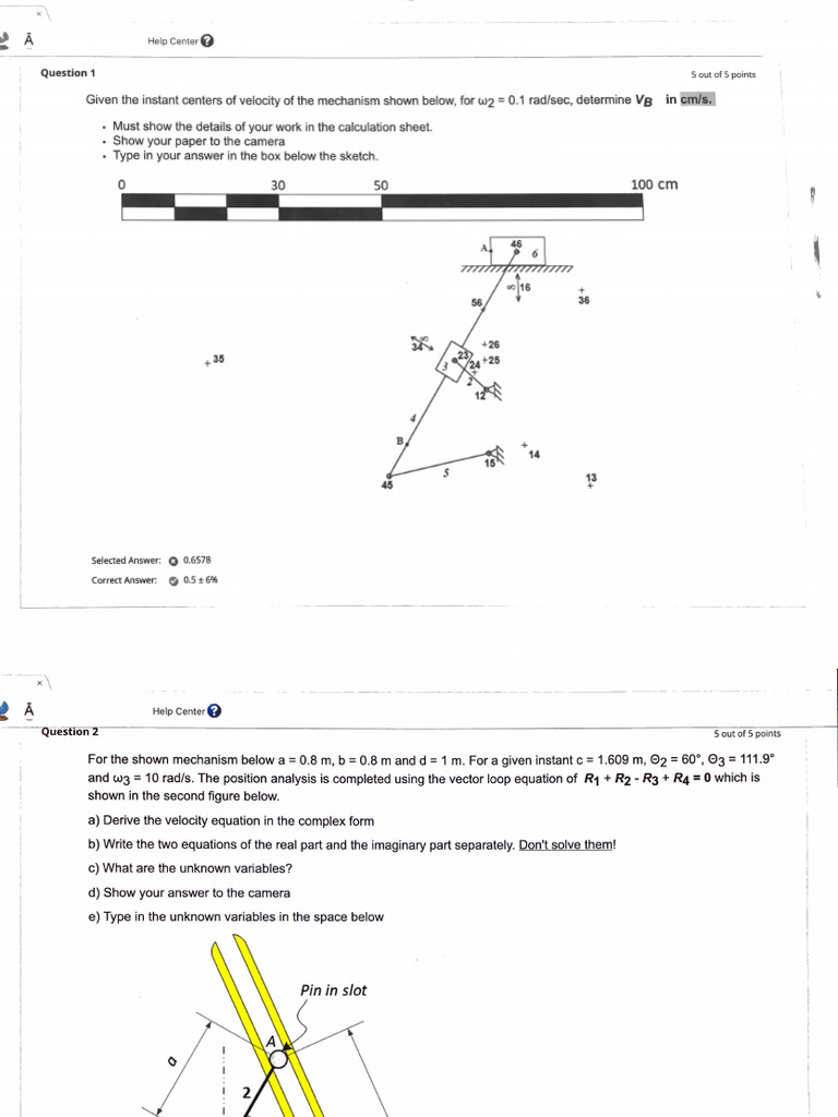 Kinematics Quiz 3 Farag | PDF