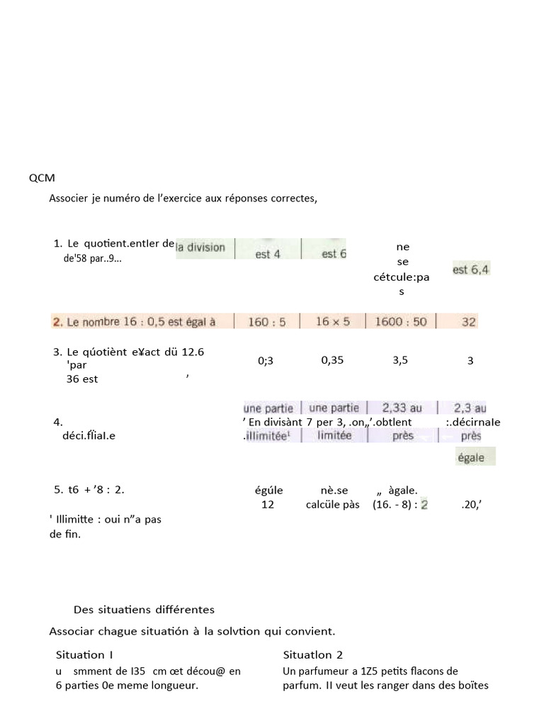 Évaluation de la Division Euclidienne | PDF | Mathématiques ...