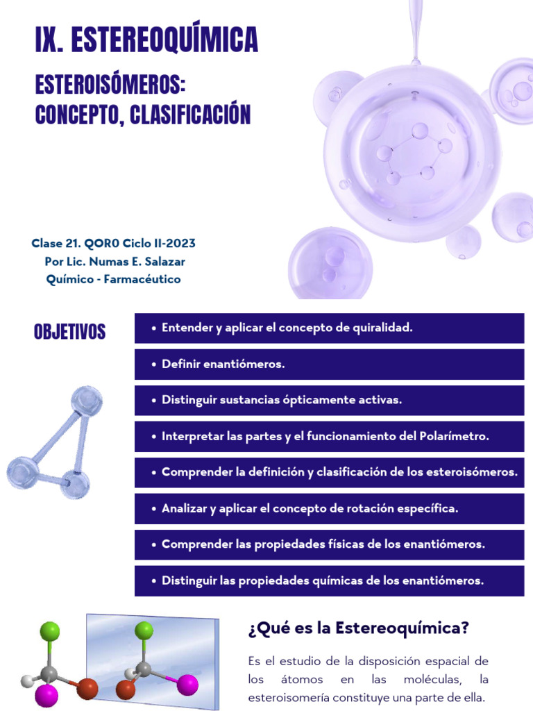 Clase 21. Esteroisómeros - Compressed | PDF