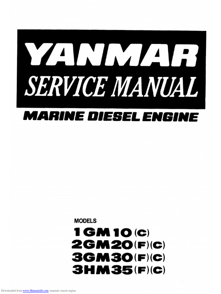 Yanmar Service Manual | PDF