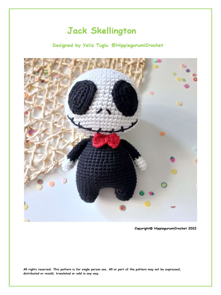 Mr. Jack | PDF | Crochet | Textile Arts